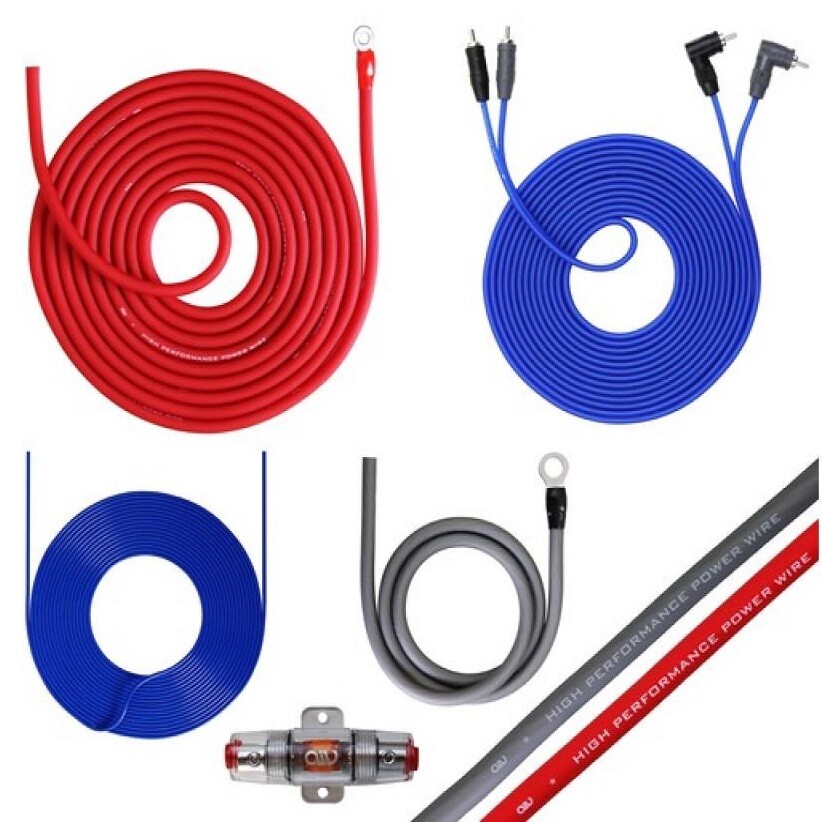 Kit cabluri pentru instalare amplificator auto, grosime 10mm² - Alemax