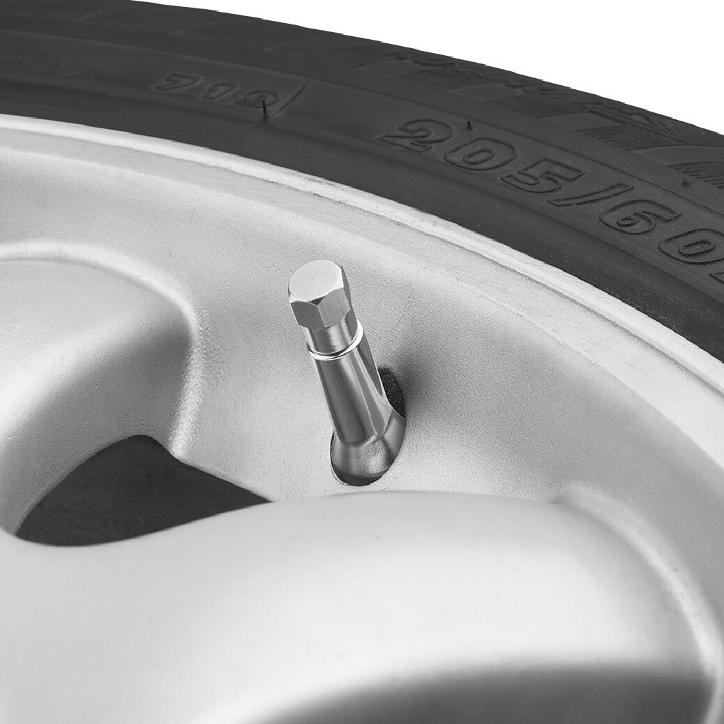 Set 4 Valve Metalice Cromate cu capac hexagonal - Alemax